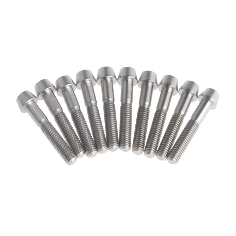 M6 x 35 Titanium Ti Tapered Hex Allen Headset Bolt Screw Conical Head ...
