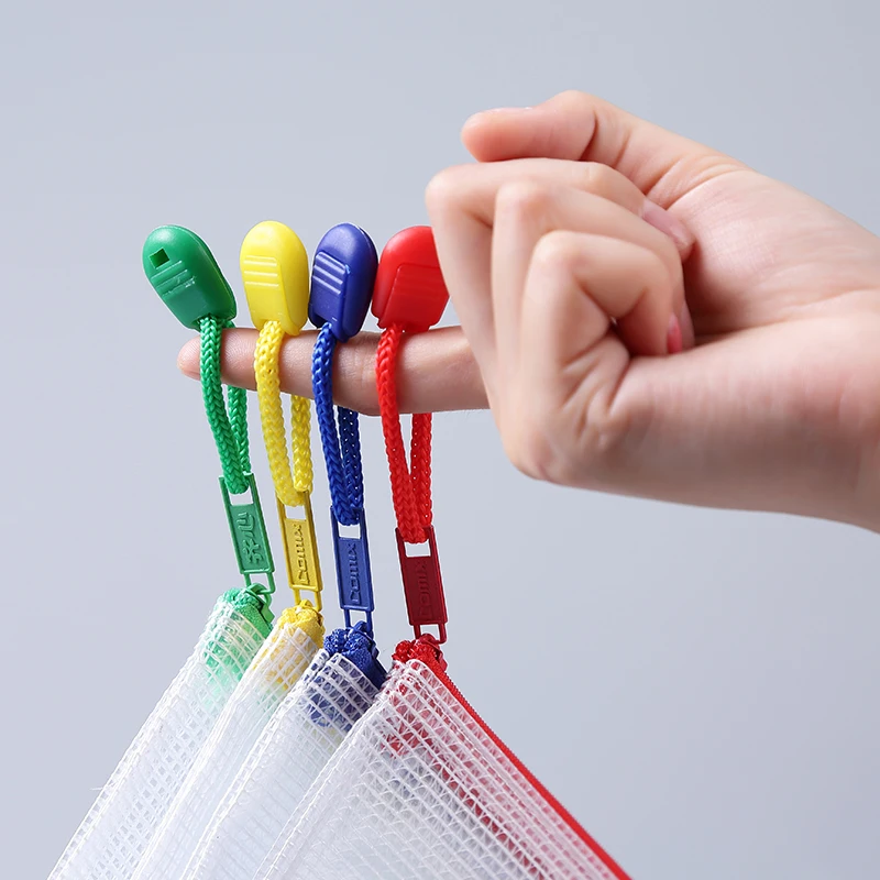 5-pcs-Stationery-sorting-bag-file-bag-grid-folder-student-office ...