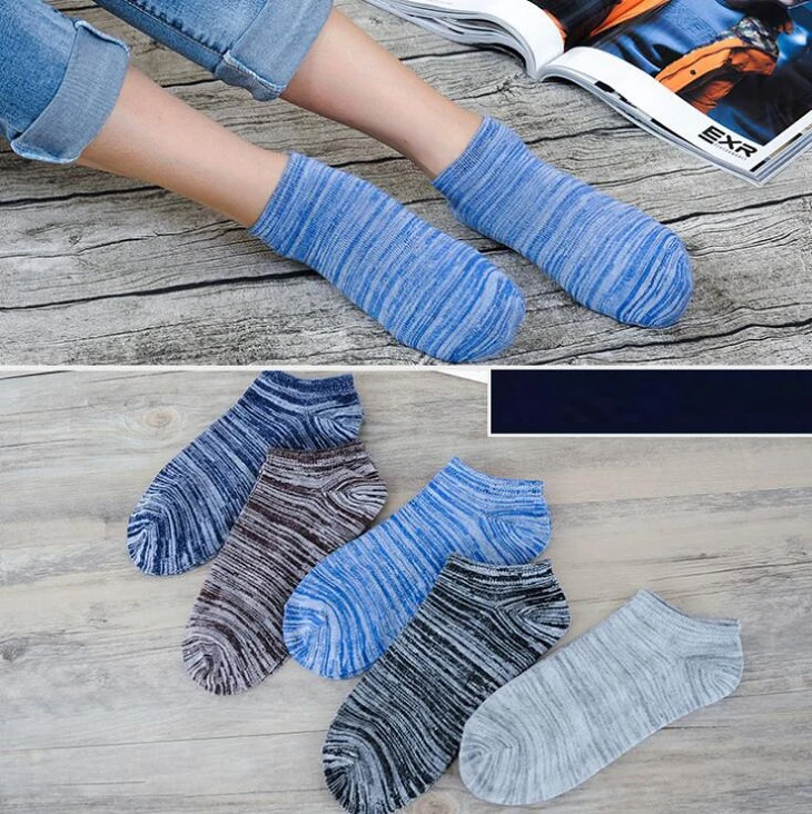 ankle socks vintage casual Polyester cotton elastic short ship ...