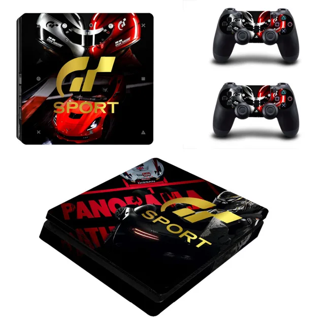 Gran Turismo Sport GT Sport PS4 Slim Skin Sticker For Sony PlayStation 4 Console and 2 Controller PS4 Slim Sticker Decal Vinyl AliExpress