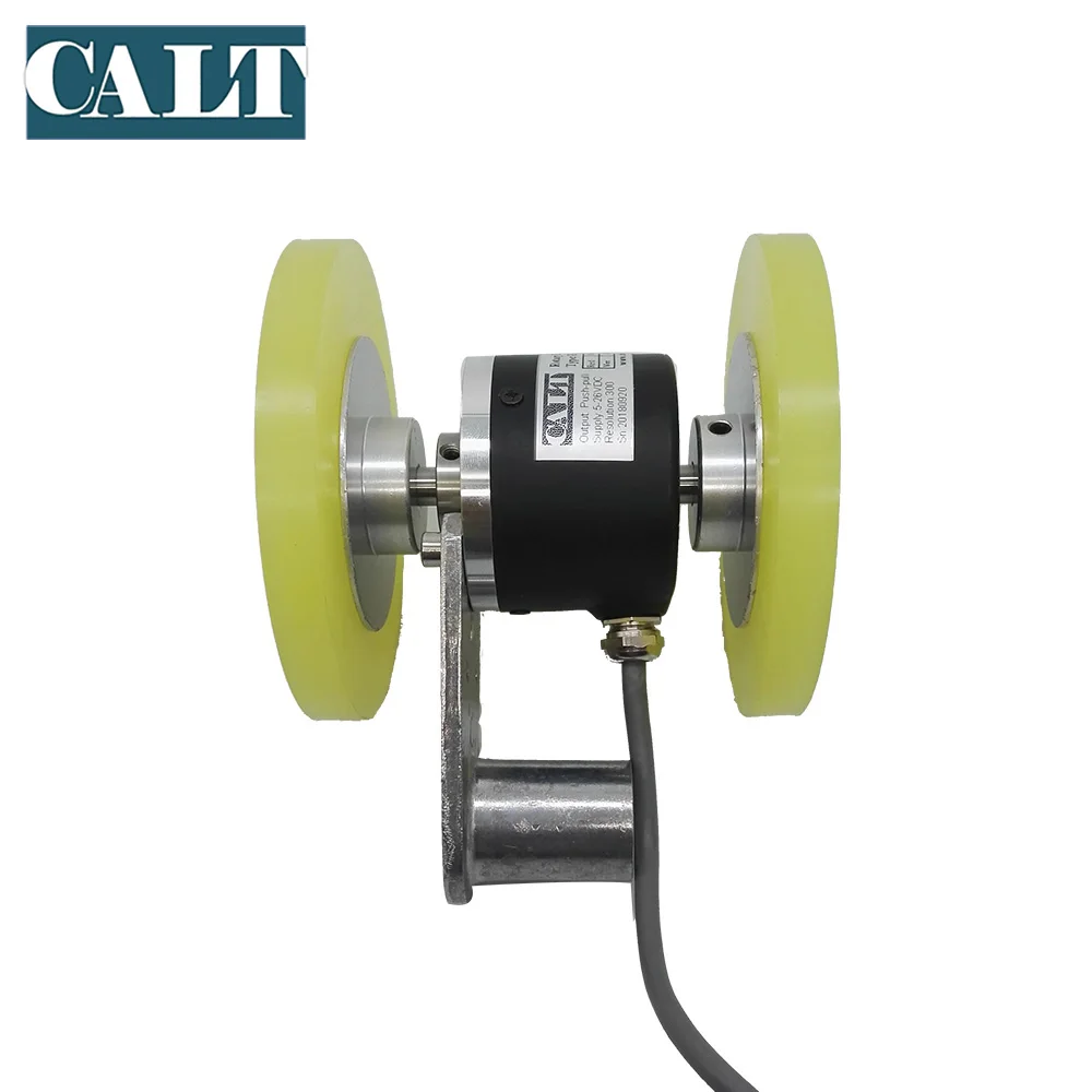 GHW52 Length Measuring Roller Wheel Encoder 4096 P/R With Double 200mm ...