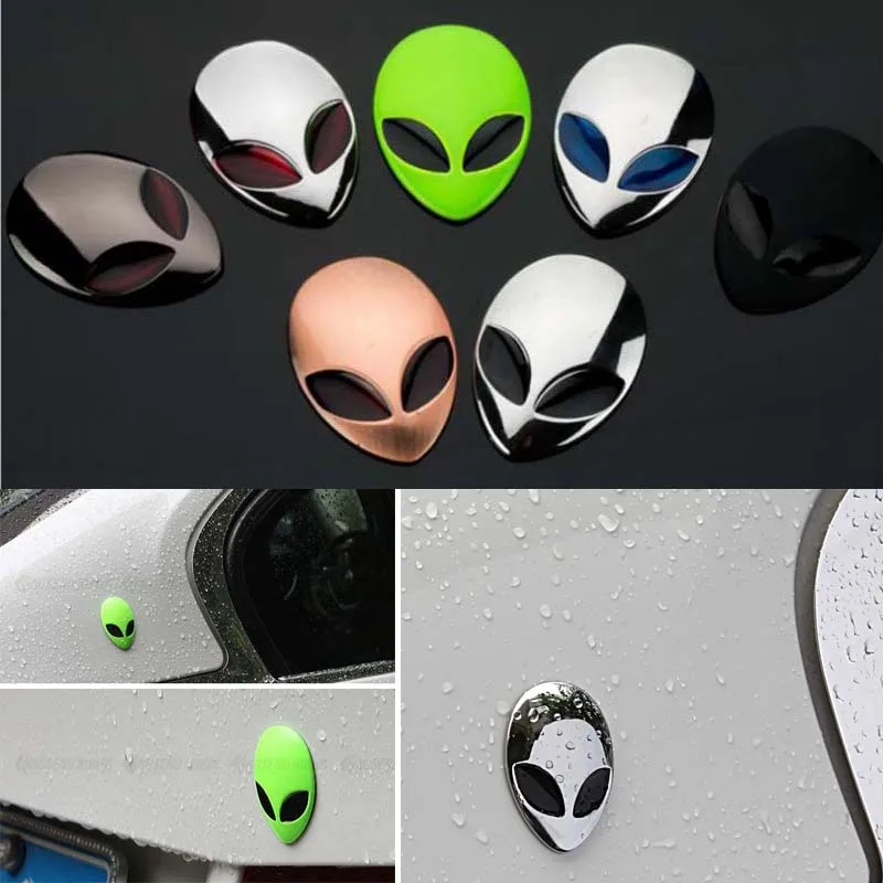 Aliexpress.com : Buy 1pcs Aliens 3D car stickers ET UFO auto body ...