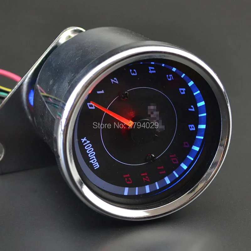 Universal Motorcycle Tachometer Speedometer Speedo meter Tacho Gauge ...