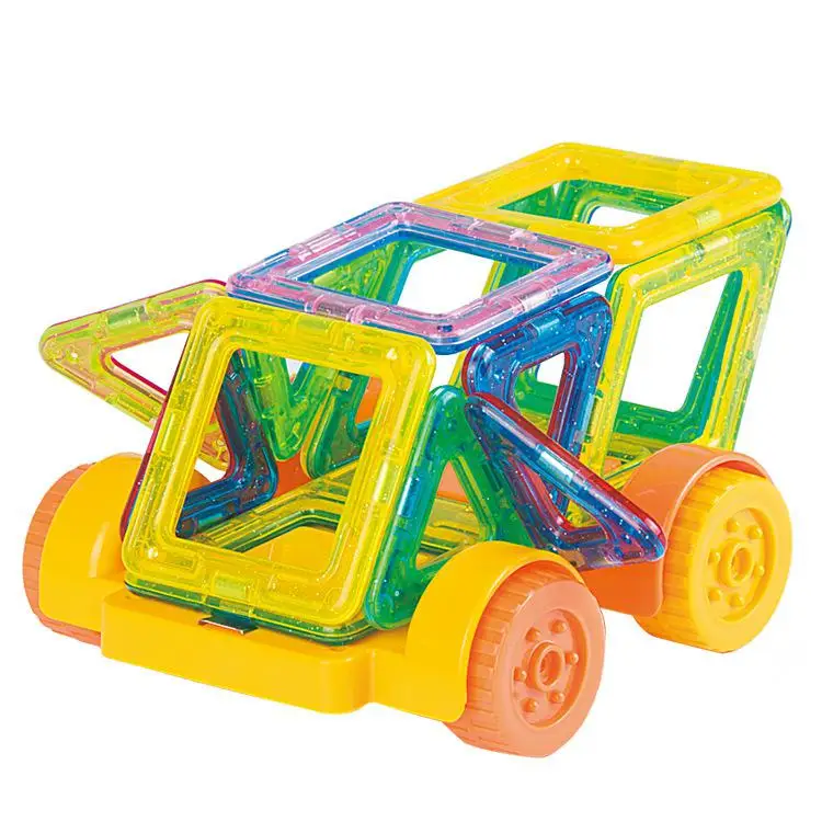 32 pcs Magnetic Construction Building Blocks Square Triangle Hexagonal ...