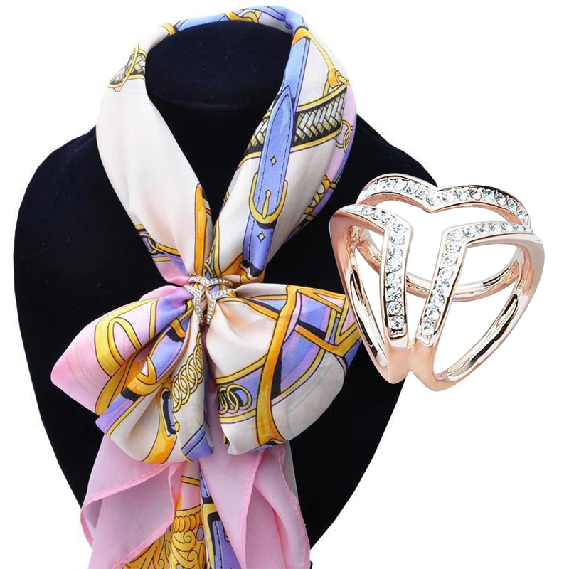 Fashion-Women-Scarf-Brooch-Gold-Color-Brooch-Silk-Scraf-Buckle-Brooch ...