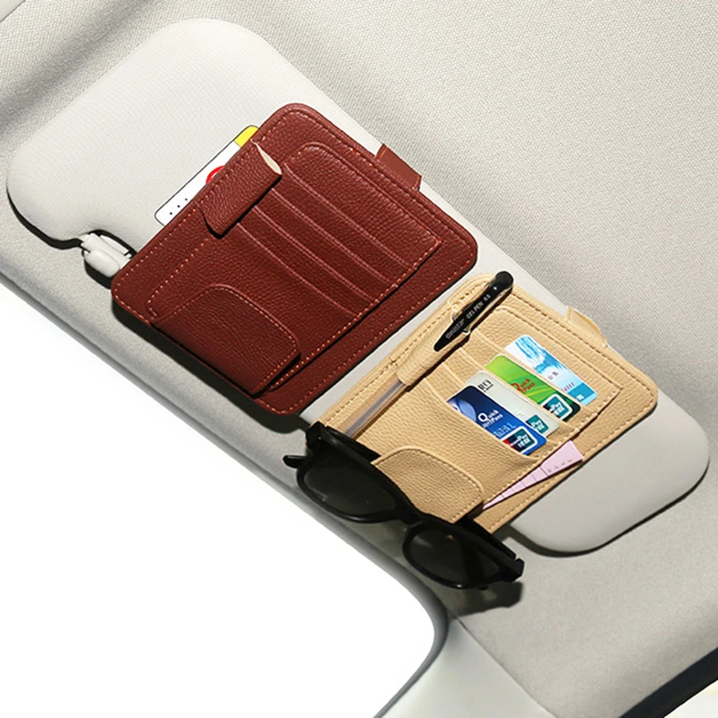 New Auto Car Sun Visor Clip For Sun Glasses Sunglasses Credit Card Pen ...