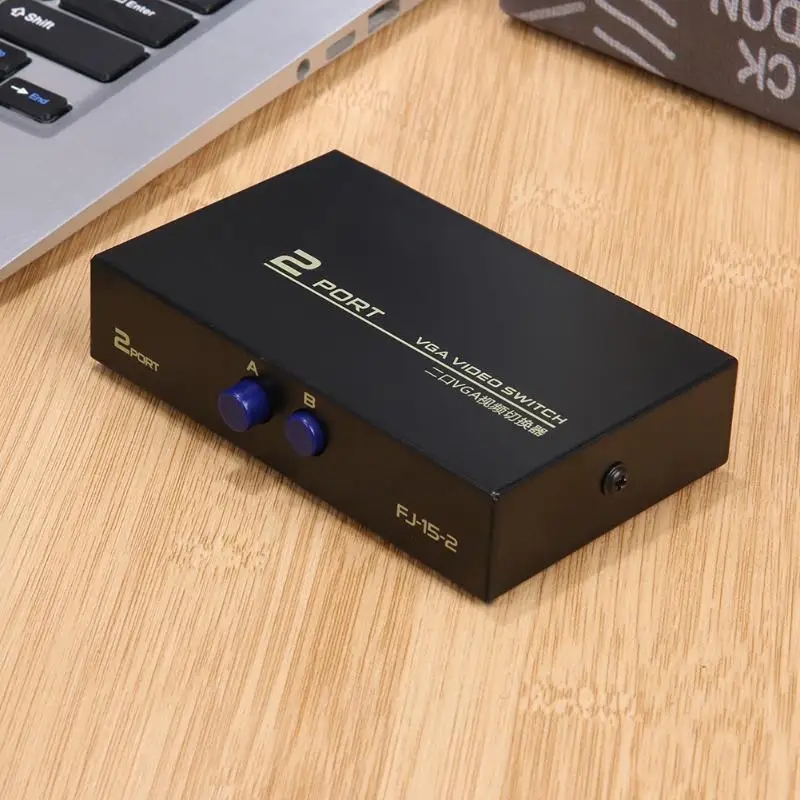 1 to 2 Monitor Switch 130MHz 2 Port Monitor Switch VGA SVGA Video ...