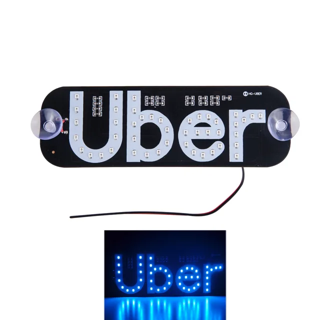VooVoo 1Pcs Uber Panel Light TAXI Lyft Uber Light Sign Car LED ...
