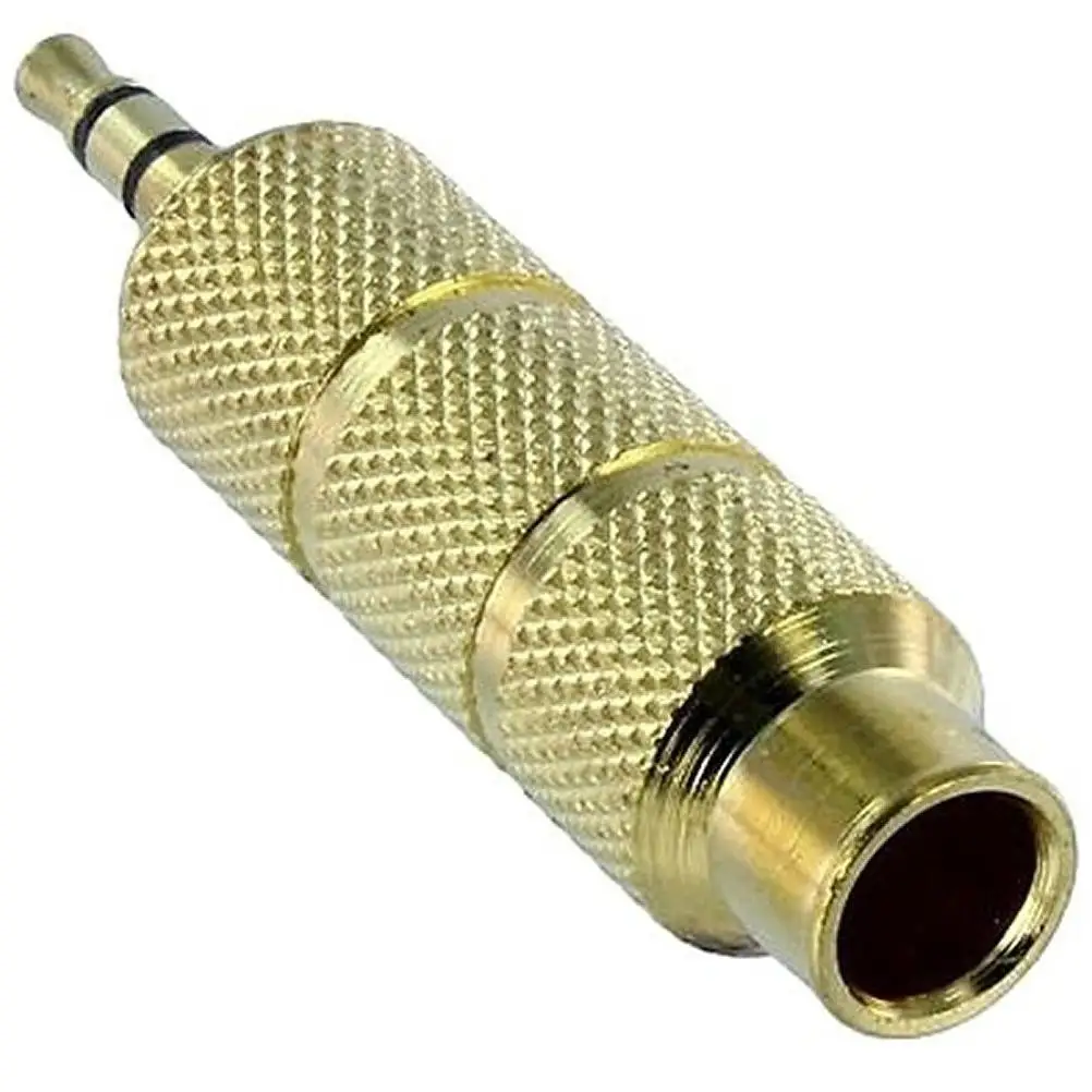 3.5mm Male To 6.3mm 1/4" Female Jack Plug Stereo Headphone Microphone ...