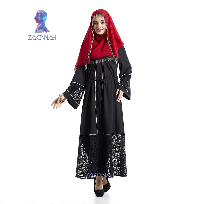 New lace abaya design fashion saudi arabia clothing turkish clothing ...
