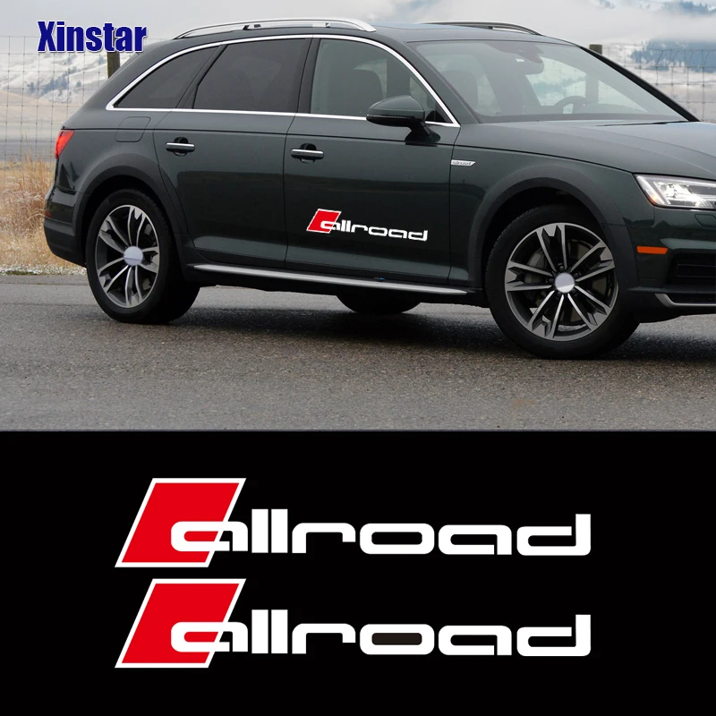 2pcs Allroad Door Decals Sticker For Audi Sline RS Quattro A4 A6|Car ...