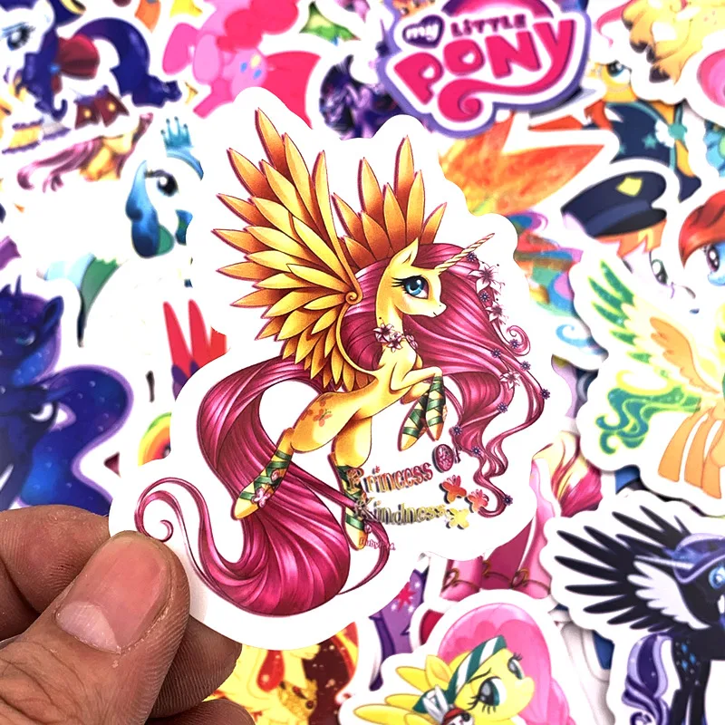 Princess Unicorn Cartoon Theme My Little Pony Stickers Set - 92 Pieces ...