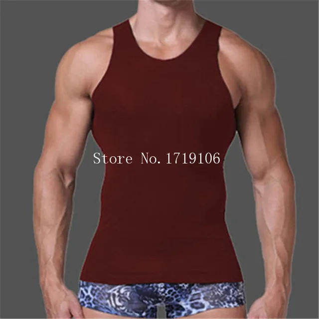 2pcs Summer Tank Tops Men Casual Tanks O Neck Seamless Tees Sleeveless