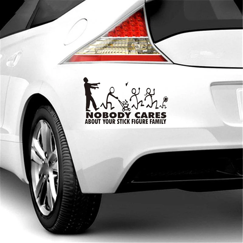 Nobody Cares About Your Stick Figure Family Zombie