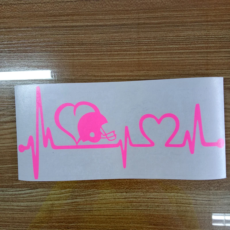 Football Heartbeat Lifeline Monitor Decal Sticker Mom Laptop Surface ...