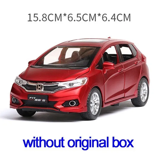 1:32 15.8cm Honda Fit Car Model Toys With Sunroof And Light Pull Back ...