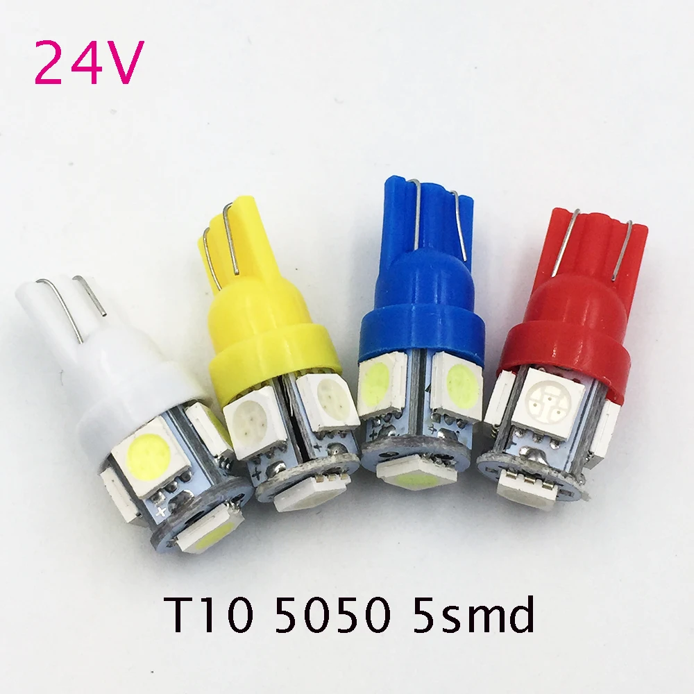 T10 Wedge LEDs 2-Pack White 194 T10 Wedge LED Bulbs - 5 SMD 5050, Xenon ...