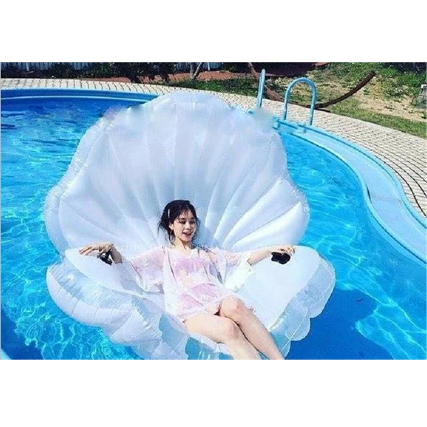 1PC PVC inflatable floating row chair shell pearl Scallop in Shell ...