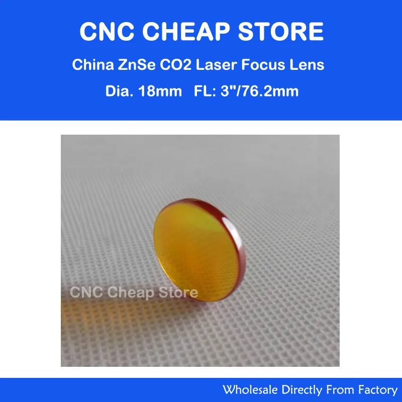 China Znse Co2 Laser Lens 18 Mm Dia 76.2 Mm Focal Length Focus For Co2 ...