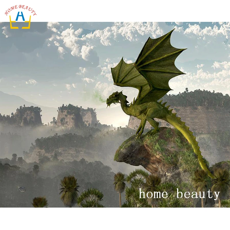 Cartoon dragon landscape - gulunat