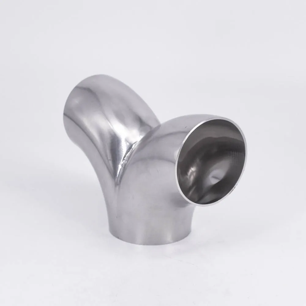 51mm 2" Pipe Od Butt Welding Y-shaped Elbow 3 Way Sus 304 Stainless ...