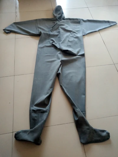 1mm Soft Black Rubber Fishing Waders with Diving Socks Waterproof ...