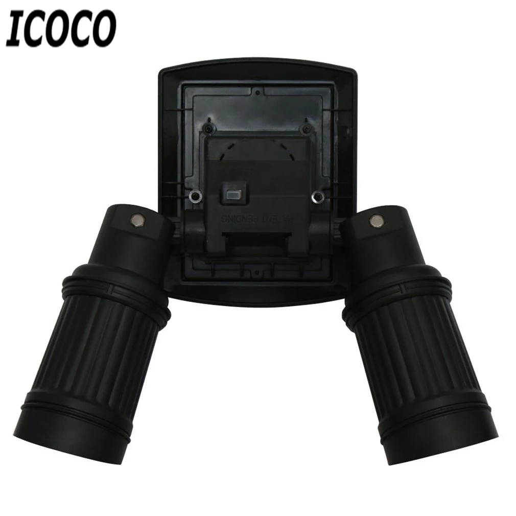 LED Solar Induction Dual Head Bulb Lamp Spotlight Smart Infrared IR ...