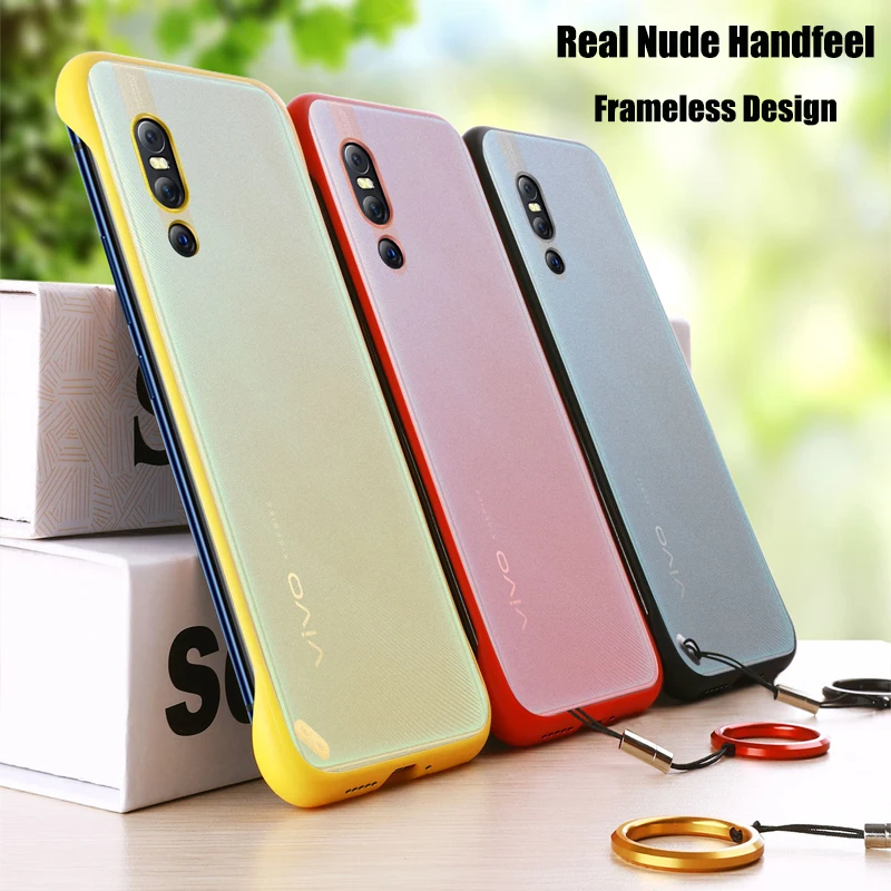 Phone Case For VIVO X27 Case vivox27 Luxury Frameless Ring Design Scrub ...