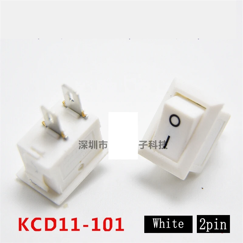 10pcs Rocker Switch Kcd11-101 3a 250v 10*15 21*15 On-off 2pin 10x15 ...
