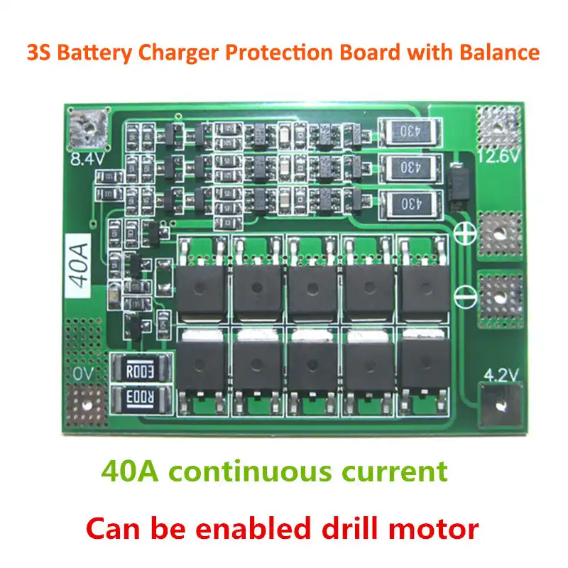 16.8V 100A BMS 4S Li ion Battery Protection Circuit Module 18650 Li POLYMER Lithium POLYMER ...