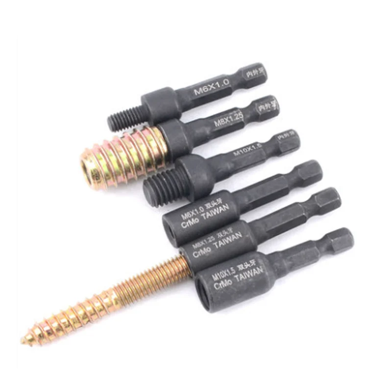 One Pcs M6 M8 M10 Screw Socket Lock Screw Nut Sockets 1/4" Hex Shank ...