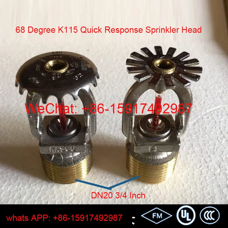 68-Degree-K115-Quick-Response-Sprinkler-Head-FM-UL-Certification-Fire ...