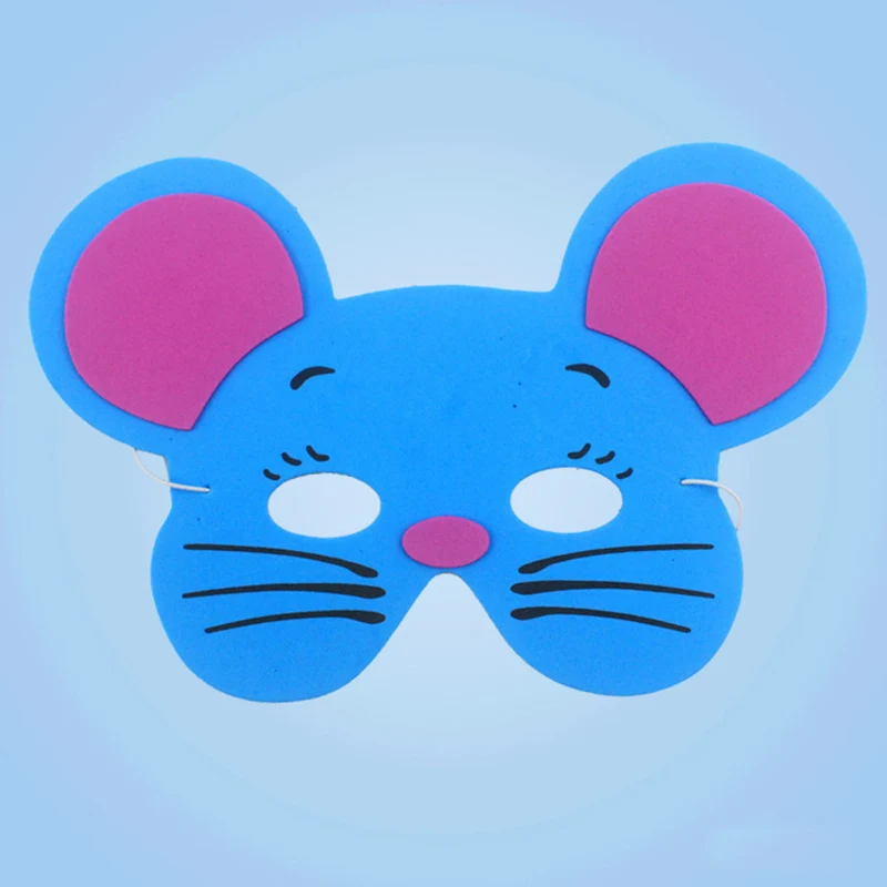 Kinder Tag EVA cartoon maske tier kopfschmuck half face maus ...