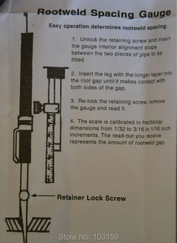 Internal Single Purpose HI-LO Welding Gage Gauge Root Gap Mm - buy at ...
