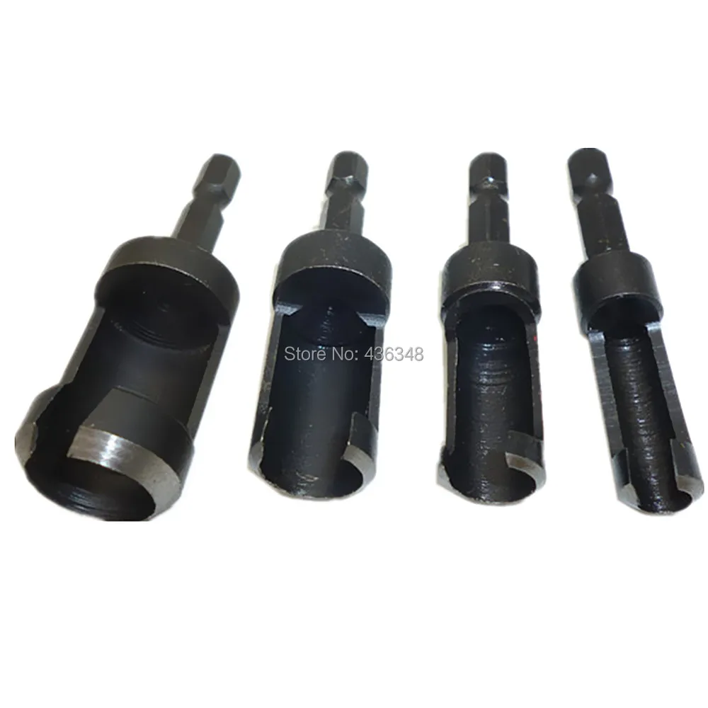 4pcs Woodworking Hole Plug Cutter 6mm 10mm 13mm 16mm Wood Plug Cutter ...