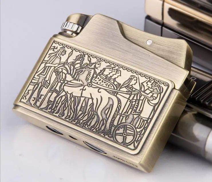 Креативная старинная керосиновая сигаретная зажигалка, винтажная ...