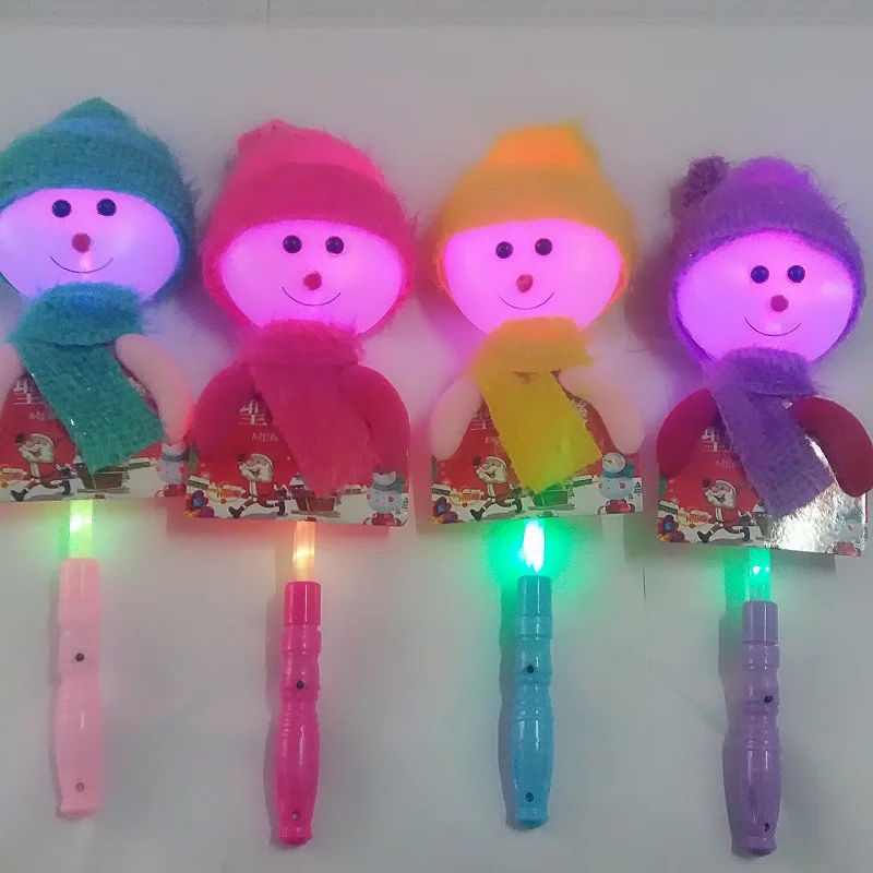 5pcs New Unique Light Flash Toys for Children Luminous Cartoon Snowman ...