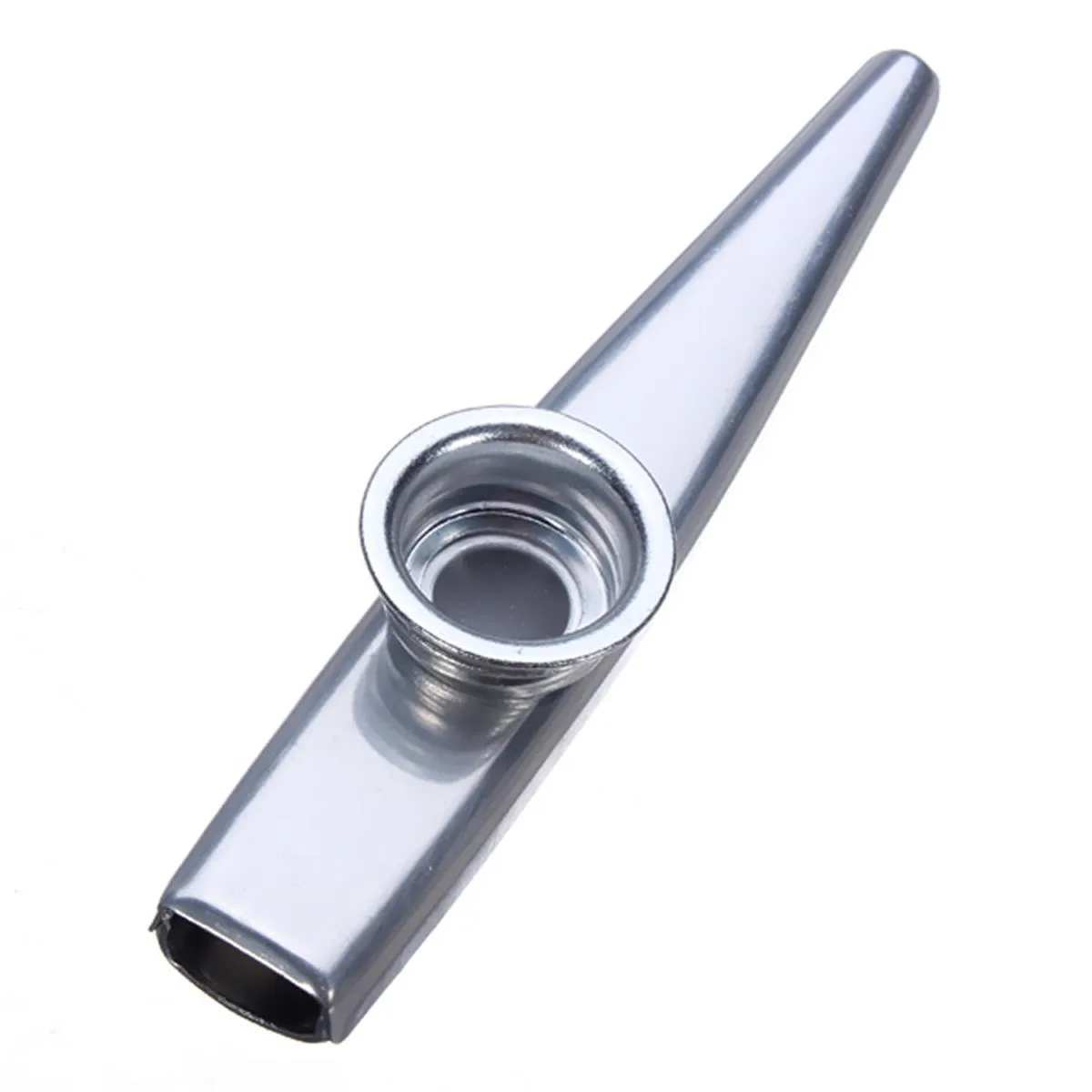 Aluminum Metal Golden/Silver Kazoo Harmonica Mouth Flute Kids Party ...
