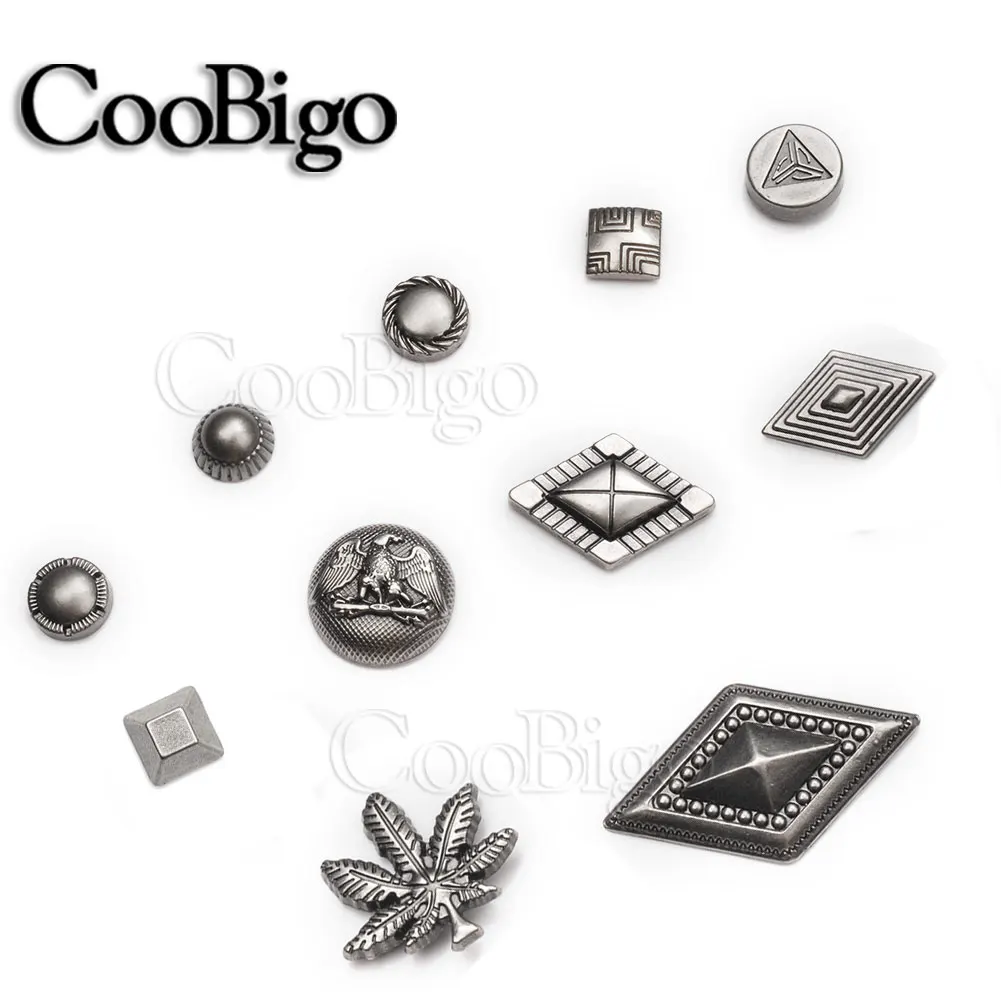 10 Sets Metal Rivet Spike Stud Punk Rock Riveter Studs for Leather Bag ...