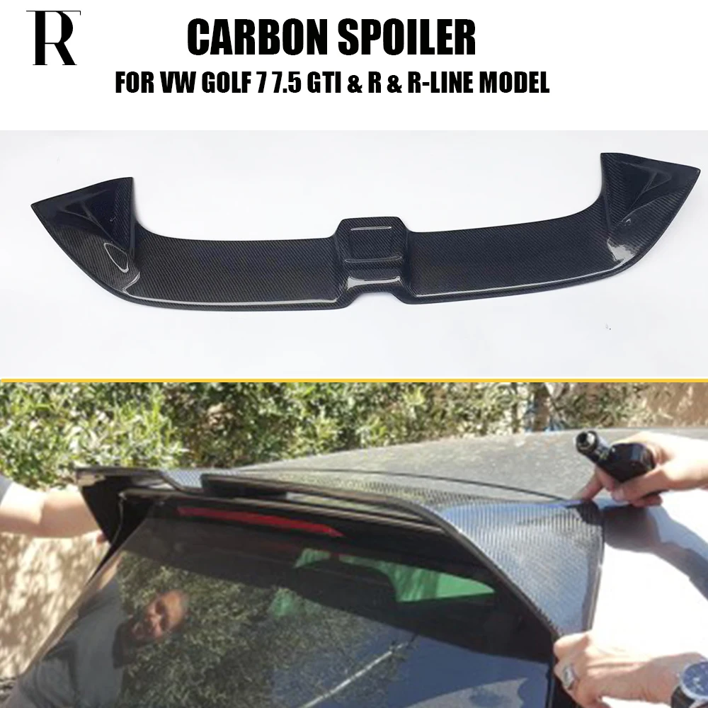 MK7 R Carbon Fiber Rear Roof Trunk Wing Spoiler for Volkswagen Golf 7 ...