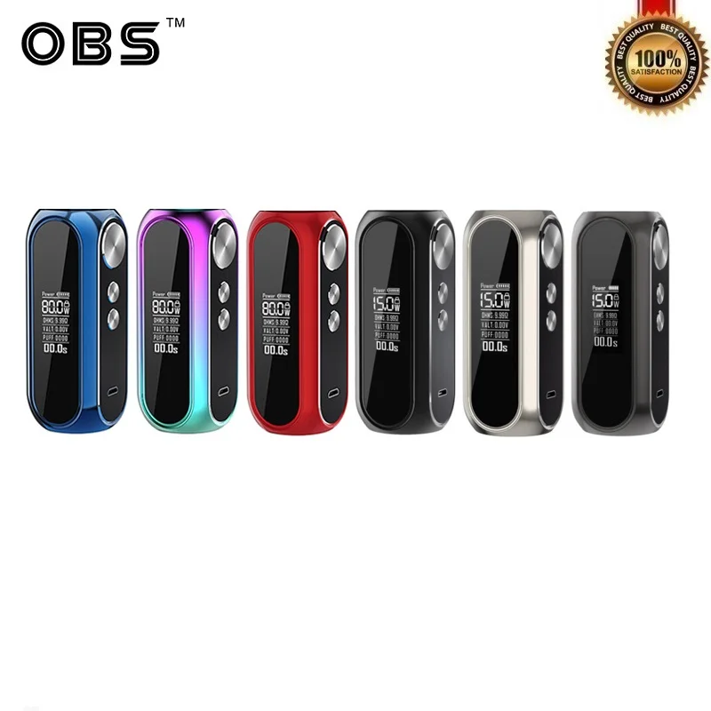 Original OBS Cube VW 80W Box Mod Built in 3000mAh Battery Electronic ...