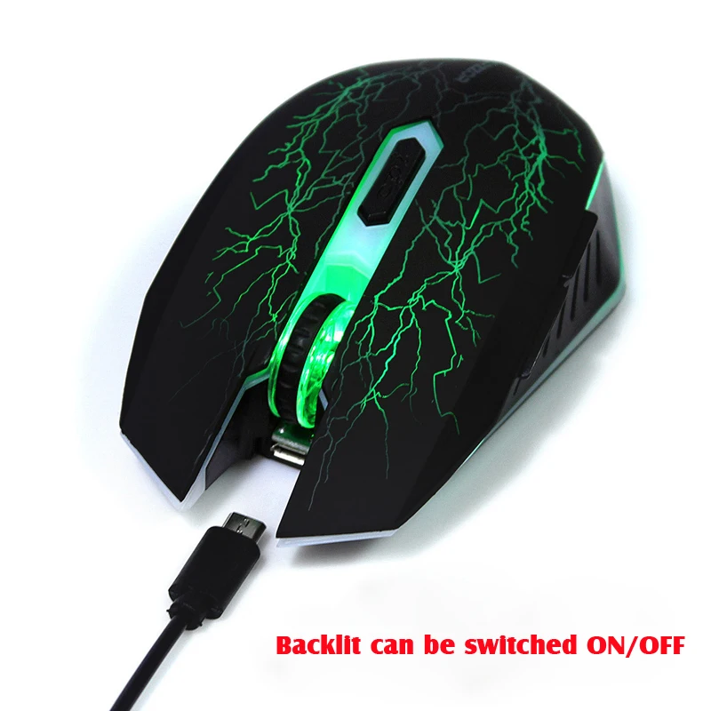 With Retail Box Rechargeable Wireless mouse LED Optical silent mouse ...