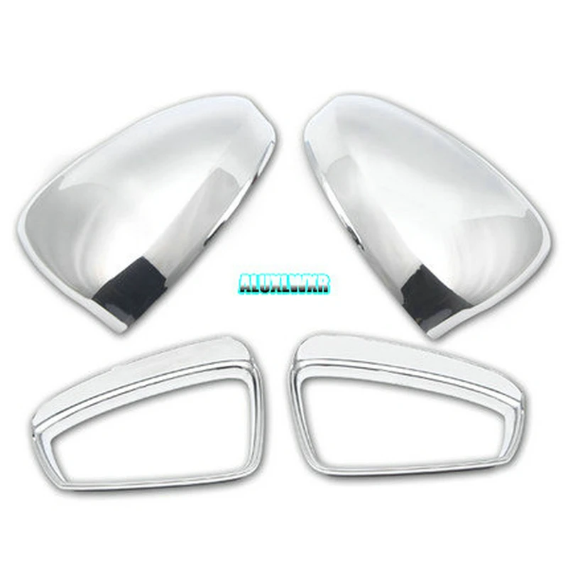 Car Rearview Mirror Case Chrome Covers Satin Finish Mirror Shell ...
