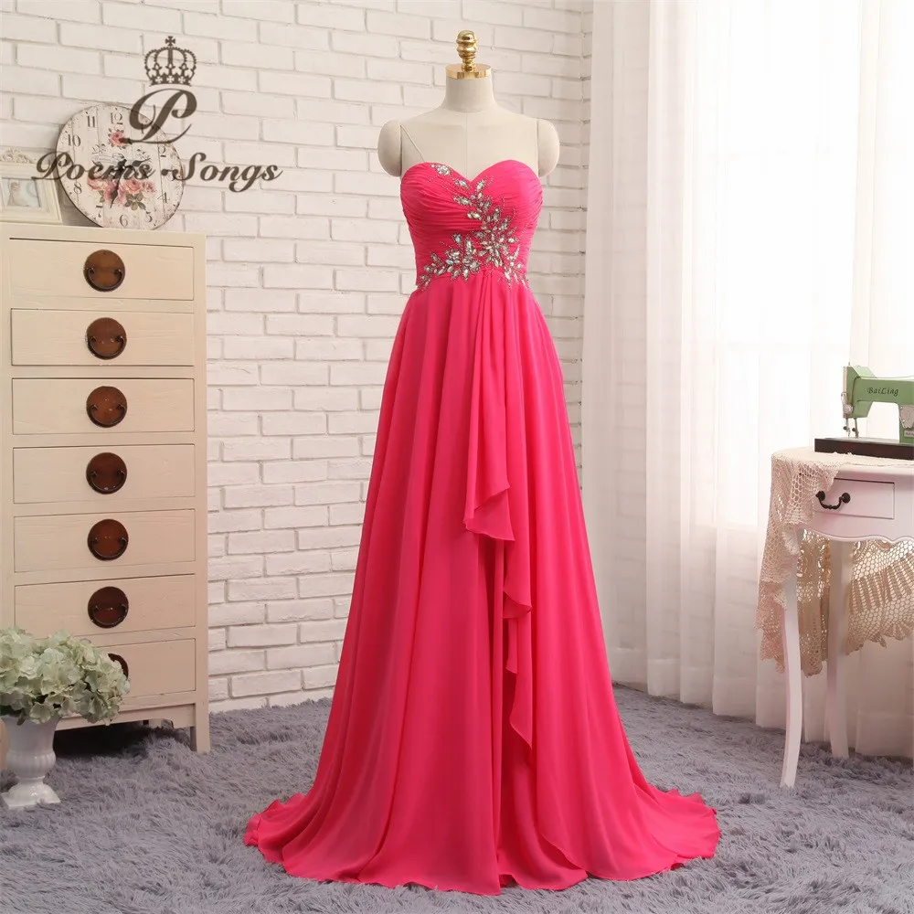 Poems Songs Sexy Asymmetrical Evening Dress Elegant Backless Prom Dress ...
