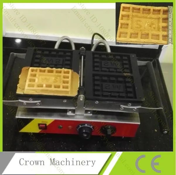 Turntable-Commercial-110V-220V-Custom-Grid-Shape-Waffle-Belgian-Waffle ...