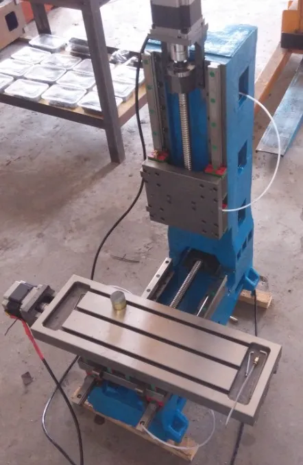 mini cnc milling machine cast iron frame BT30 spindle metal processing ...