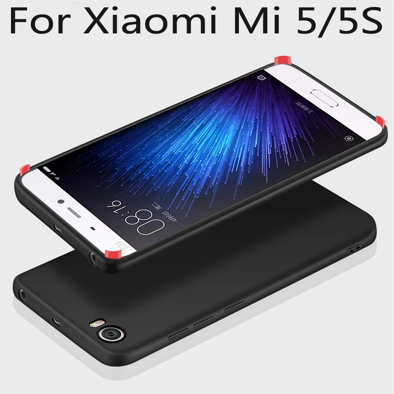 Funda de silicona suave para Xiaomi Mi 5 5S, carcasa trasera protectora de TPU esmerilada ...