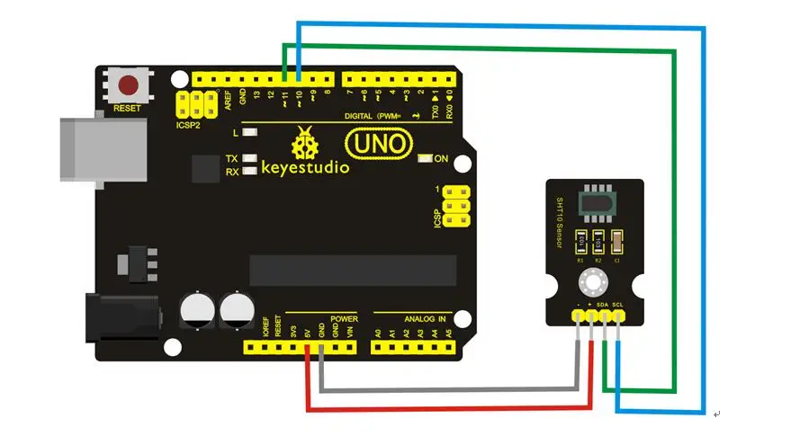 Keyestudio SHT10 Digital Temperature Sensor for Arduino,Sensors