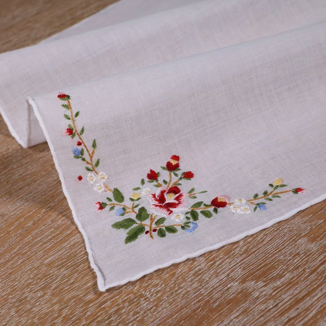 Simple Hand Embroidery Designs For Handkerchiefs
