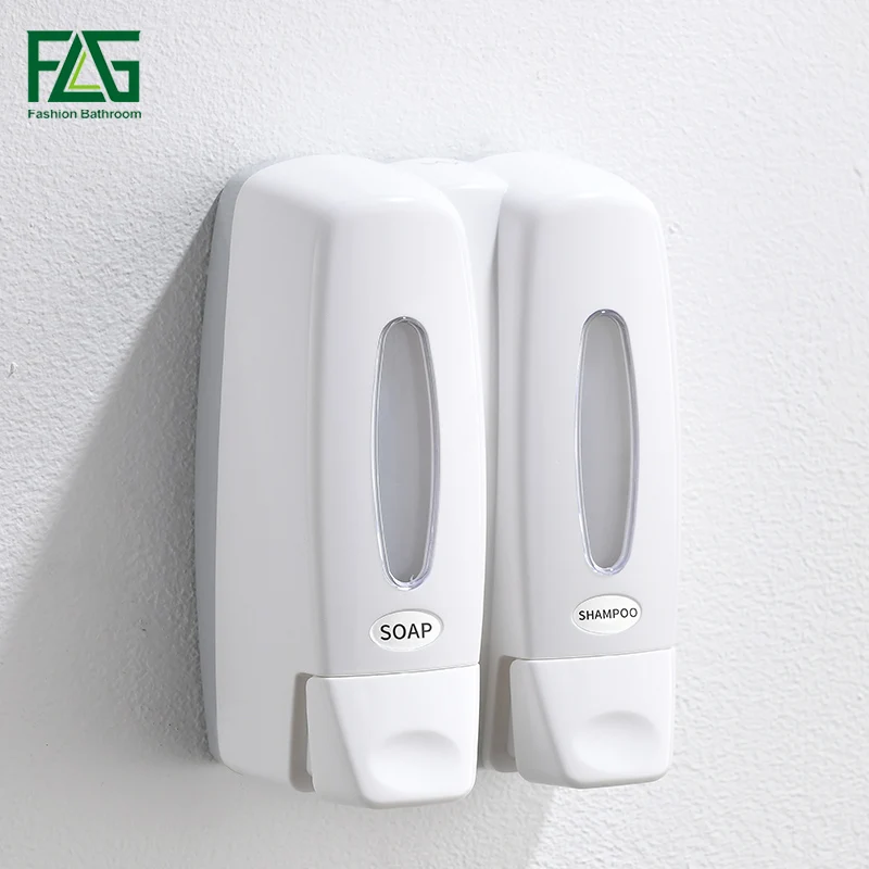 FLG двойной дозатор мыла настенный дозатор для мыла, шампуня для душа ...